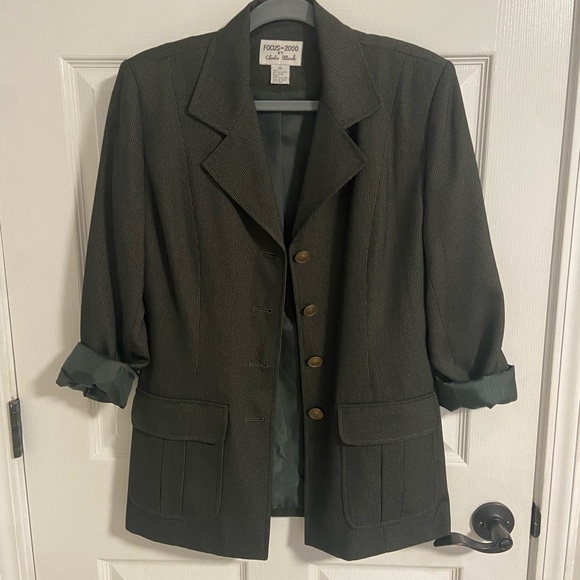 Jackets & Coats | Vintage Hunter Green Jacket | Poshmark